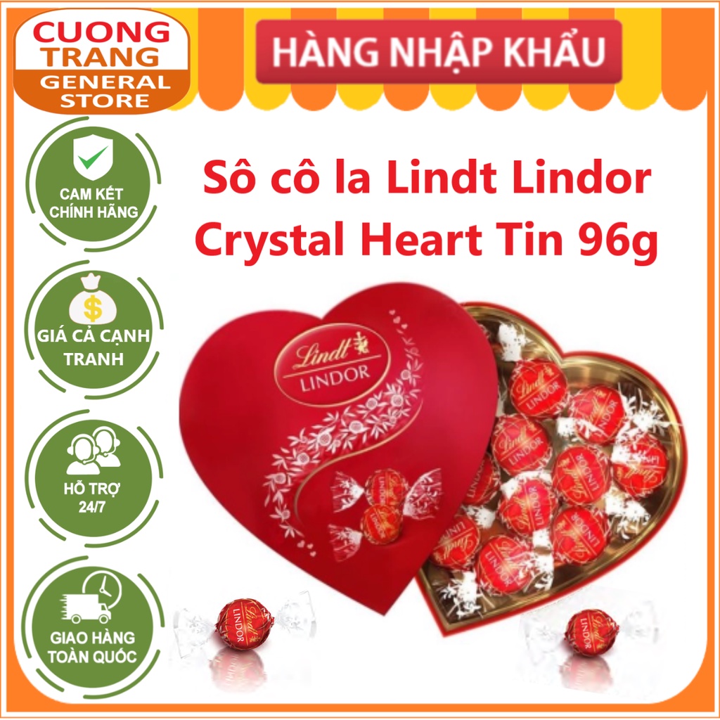 Lindt Lindor Milk Crystal Heart Chocolate Box 96g | Shopee Malaysia