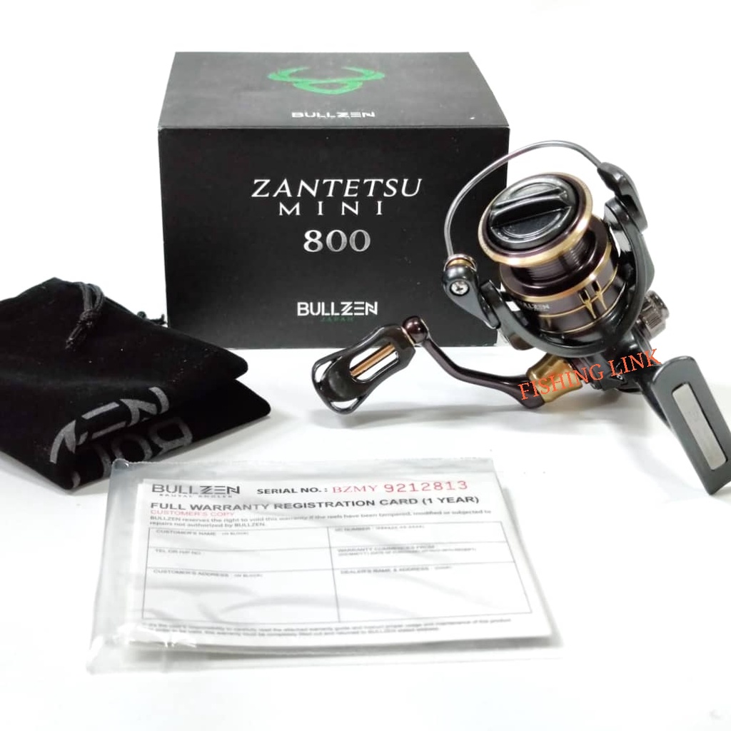 NEW Bullzen Zantetsu Mini 800 Fishing Reel (1 Year Warranty) | Shopee ...
