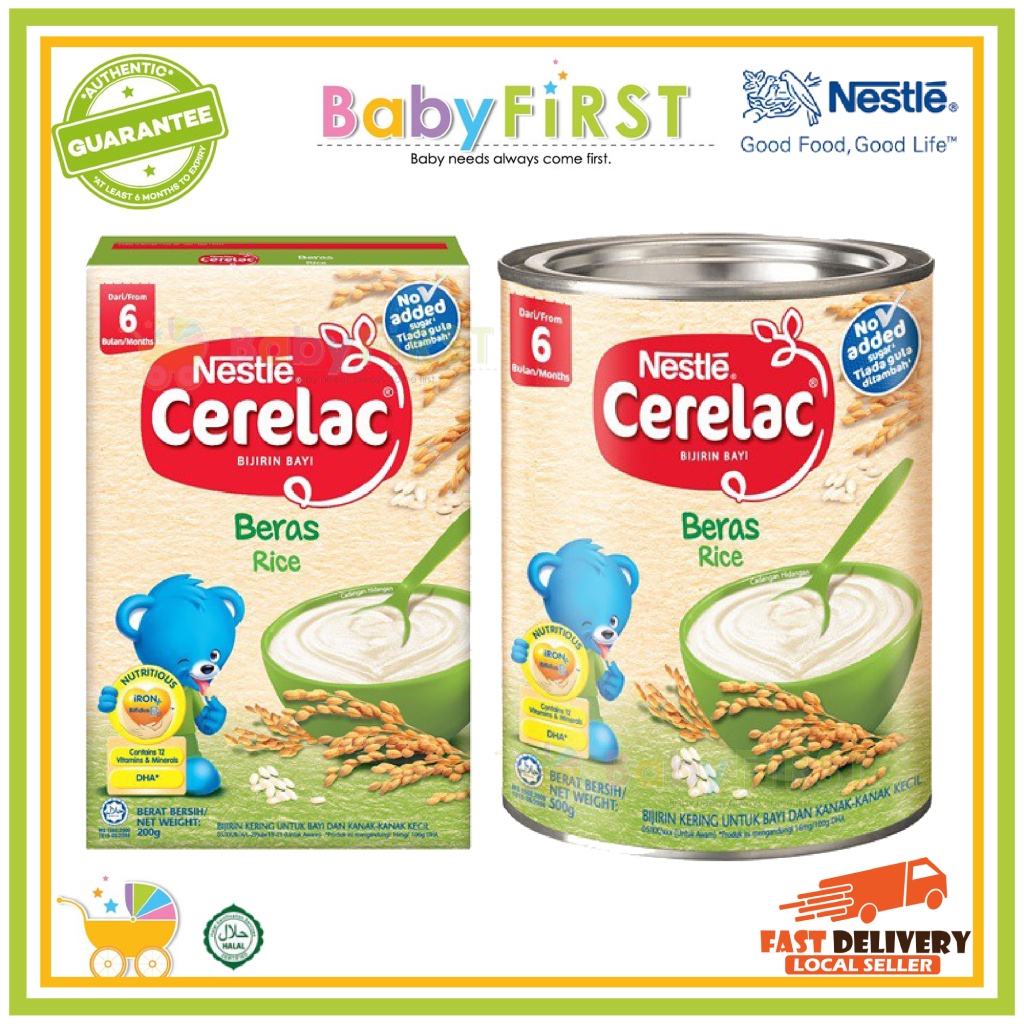 Nestle Cerelac Infant Cereals Rice (200g/500g) | Shopee Malaysia