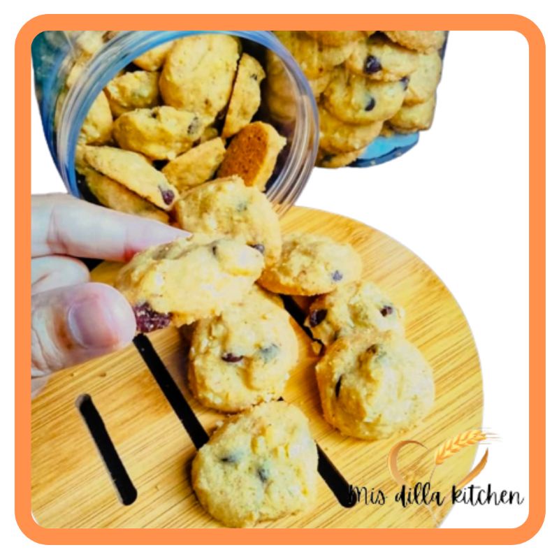 Biskut Chocolate Chip Cookies Biscuit Premium Butter Homemade Snack ...