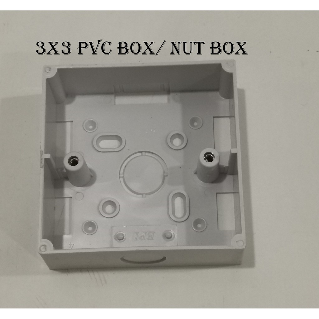 PVC Box Surface Nut Box/ Electrical Box/ Base 3x3 / 3x7 / 3x10 / 3x12 ...