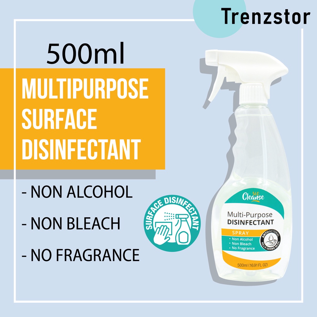 Cleanse360 Multi-Purpose Surfaces Disinfectant [Spray / Liquid - 500ml ...