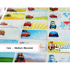 Cars Sticker MEDIUM Name Label. Cute disney Lightning McQueen character ...