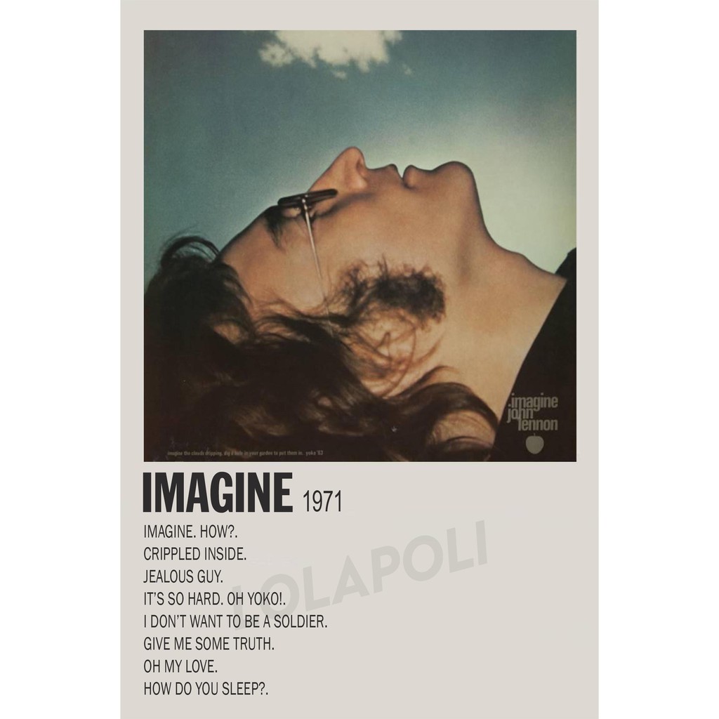 Imagine Album Cover Poster - John Lennon | Shopee Malaysia