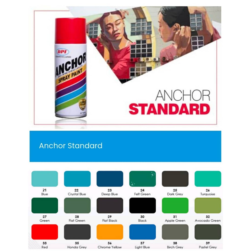 ANCHOR SPRAY PAINT 400ML (STARDARD COLOUR) | Shopee Malaysia