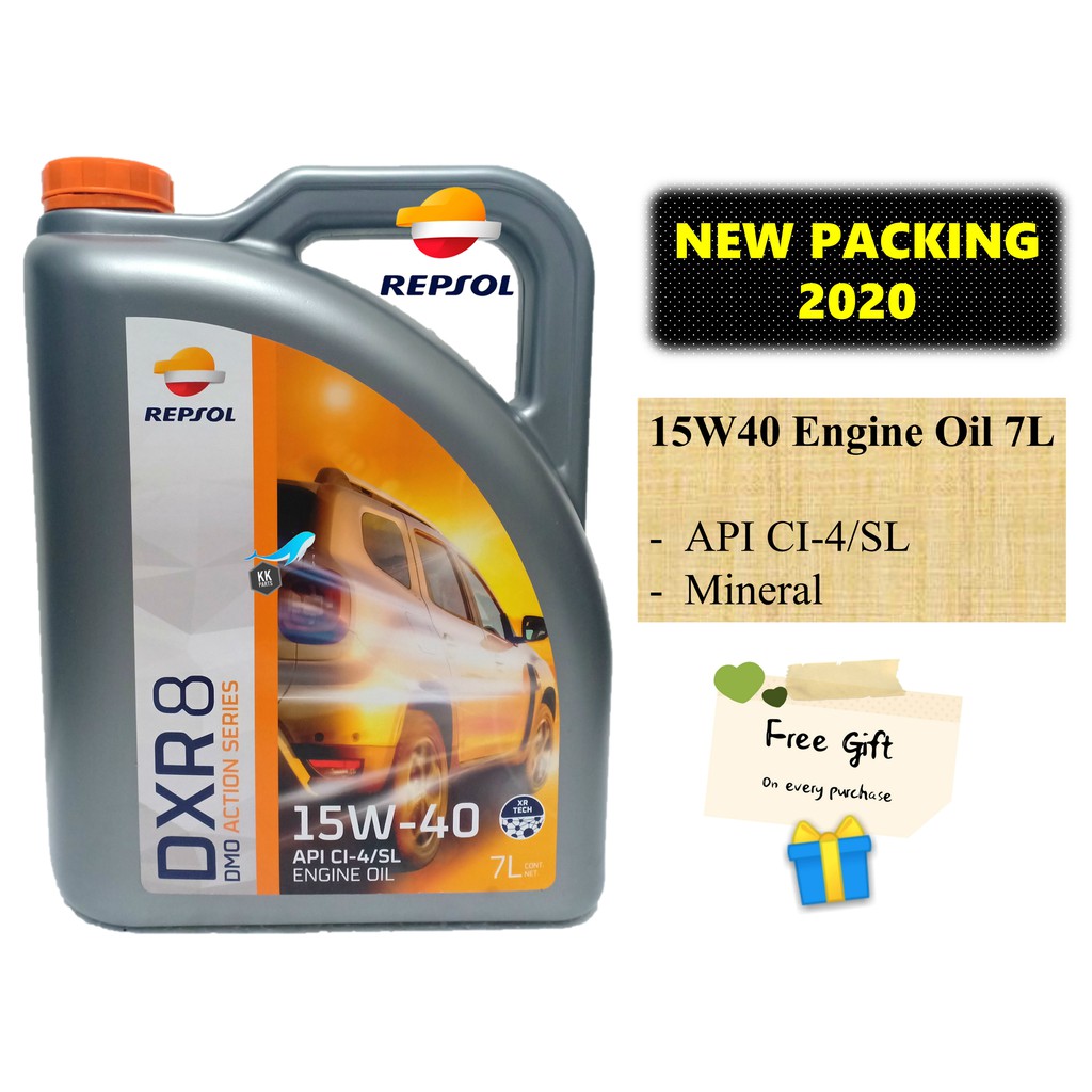 Repsol DXR8 15W40 CI-4/SL Engine Oil 7L | Shopee Malaysia