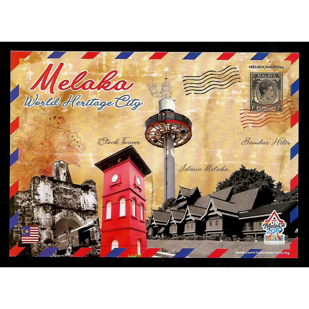 Malaysia Postcard - Malacca UNESCO World Heritage Site | Shopee Malaysia