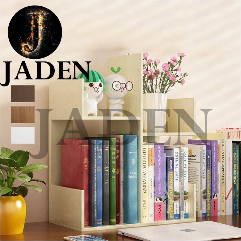 JADEN Student Desktop Small Simple Bookshelf Book Rack Storage Rak Buku ...