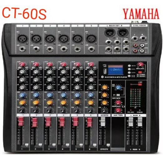 YAMAHA 6 Input Channels CT-60S Mixer Sound System with Bluetooth Mixer ...