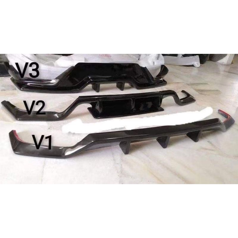 PERODUA MYVI GEN3 REAR DIFFUSER V1,V2,V3 | Shopee Malaysia