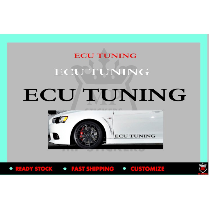 ECU TUNING CAR STICKER CIVIC HILUX DMAX FORD RANGER VIOS CITY MYVI ...