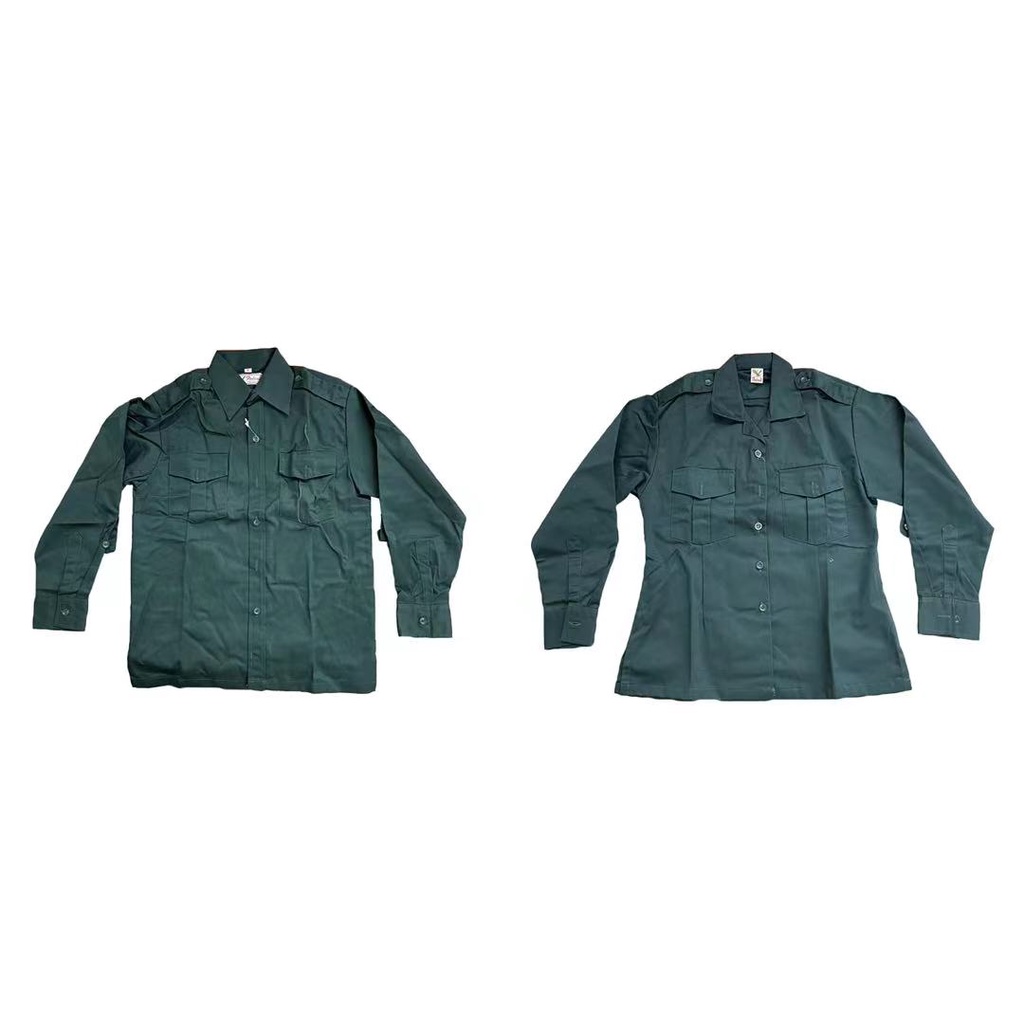 KRS Uniform Full Uniform Hijau Tua Lengan Panjang Kain Cotton Tebal ...