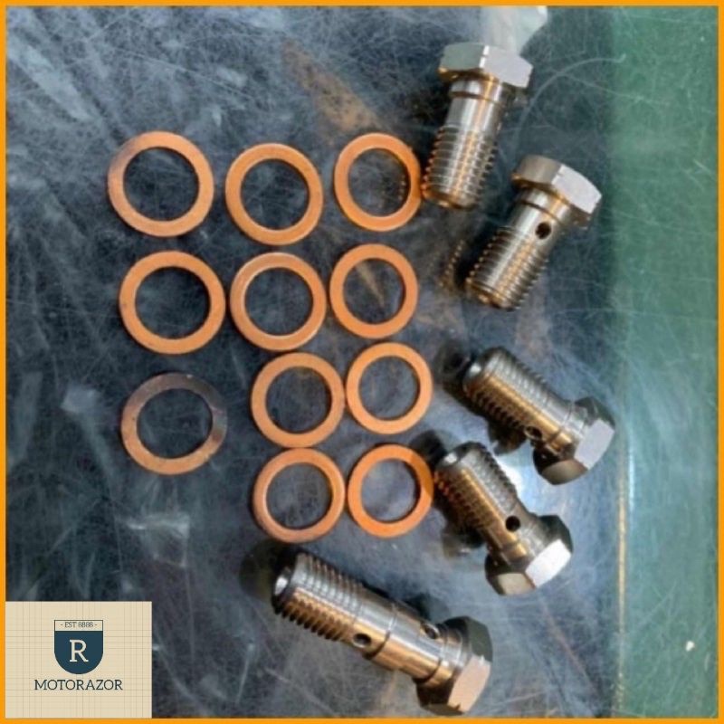 Original Hel Performance Stainless Steel single banjo M10x1.25MM M10x1 ...