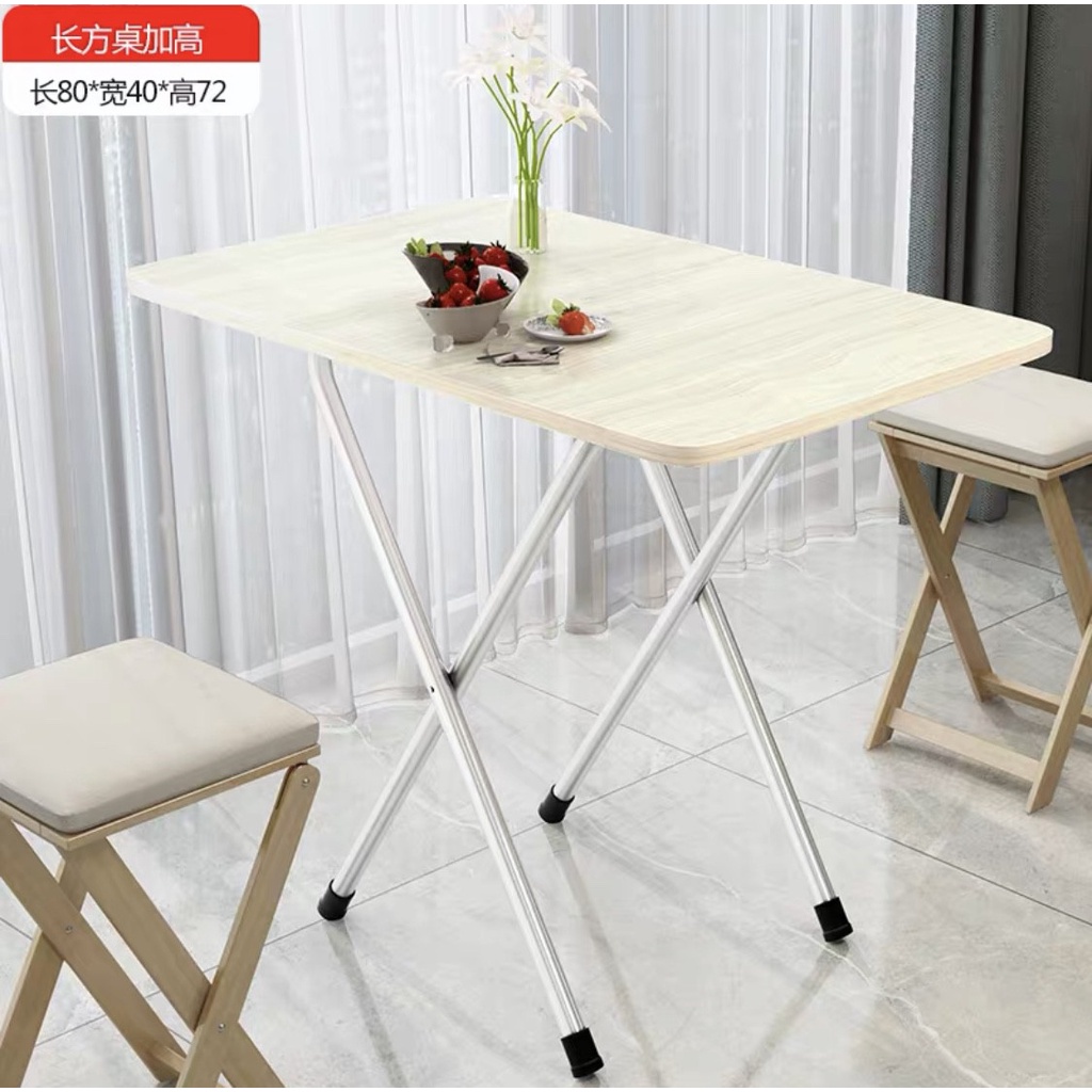 Folding Table Foldable Home Eating Computer Dining Desk Field Light ...