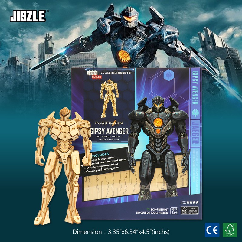 JC Creative JIGZLE Gypsy Avengers Pacific Rim Robot Movie Co-Branded ...