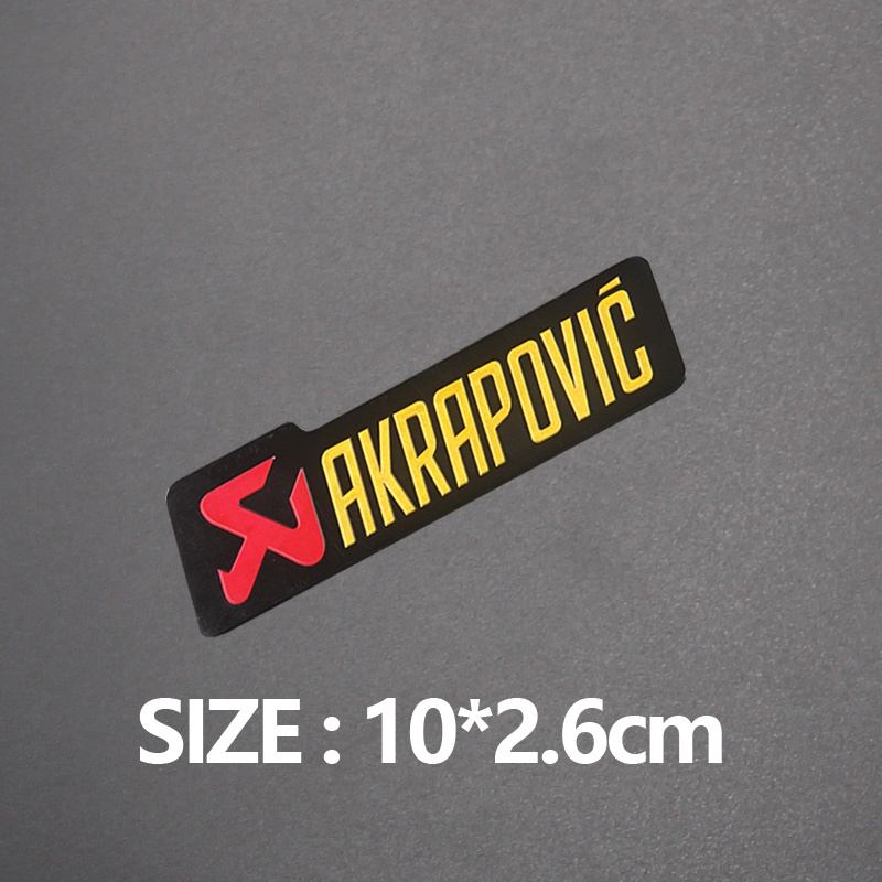 Yoshimura Muffler Decal Heat Resistant 3D Aluminium Akrapovic Emblem ...