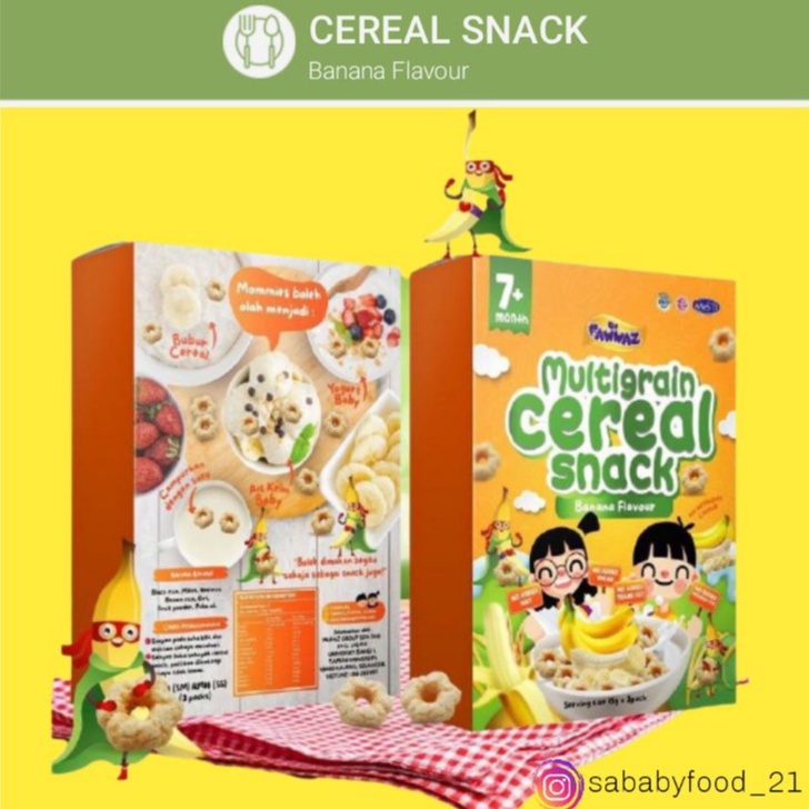 FAWWAZ Multigrain Cereal Snack - BANANA Baby Snacks Bijirin Bayi ...