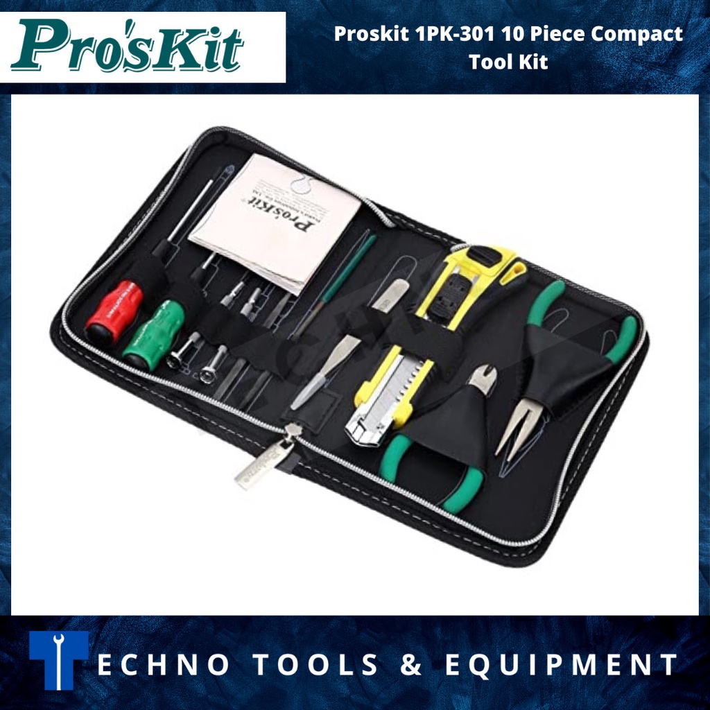 Pro'sKit 1PK-301 10 Piece Compact Tool Kit | Shopee Malaysia