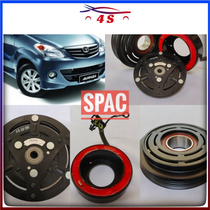 % DENSO TOYOTA AVANZA O/MODEL AIRCOND COMPRESSOR 4PK MAGNETIC CLUTCH ...