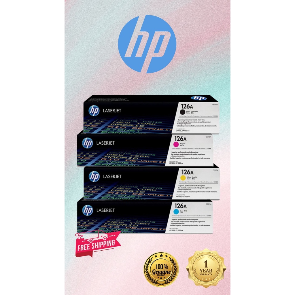 HP 126A CE310A/CE311A/CE312A/CE313A ORIGINAL LASERJET TONER CARTRIDGE ...
