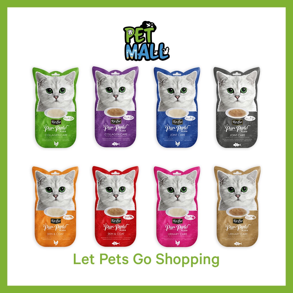 Kit Cat Purr Puree Plus+ Treats for Cats (15g x 4Sachets) | Shopee Malaysia