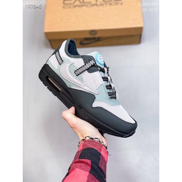 NIKE AIR MAX X TRAVIS SCOTT WHITE GREY PREMIUM | Shopee Malaysia
