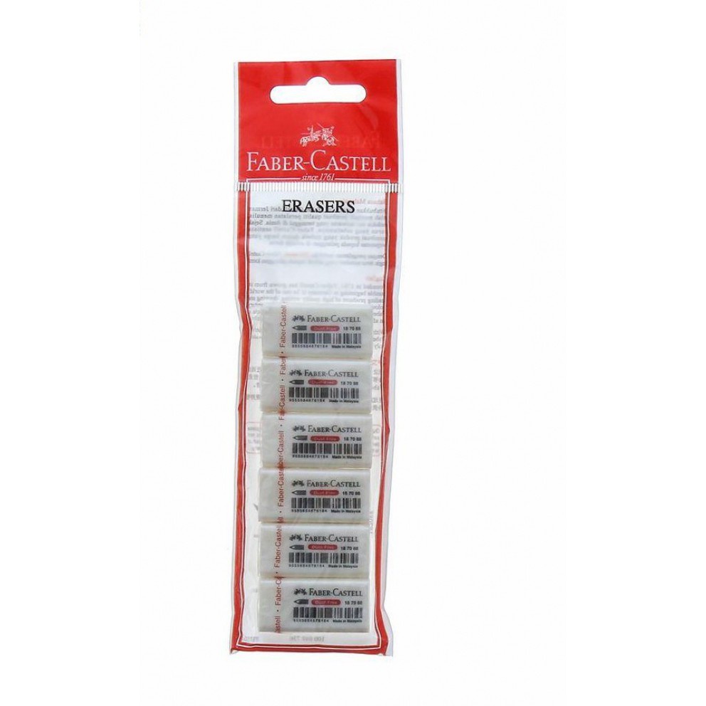 FABER-CASTLE Erasers 7086-40/(187088) x 6pcs/Pack | Shopee Malaysia