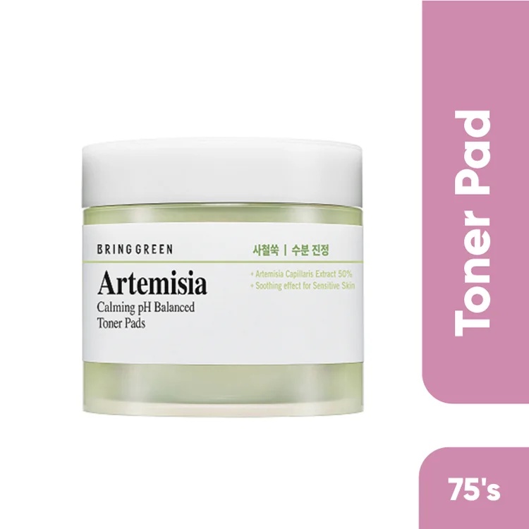 Bring Green Artemisia Calming Ph Balance Toner Pad 75's (G) | Shopee ...