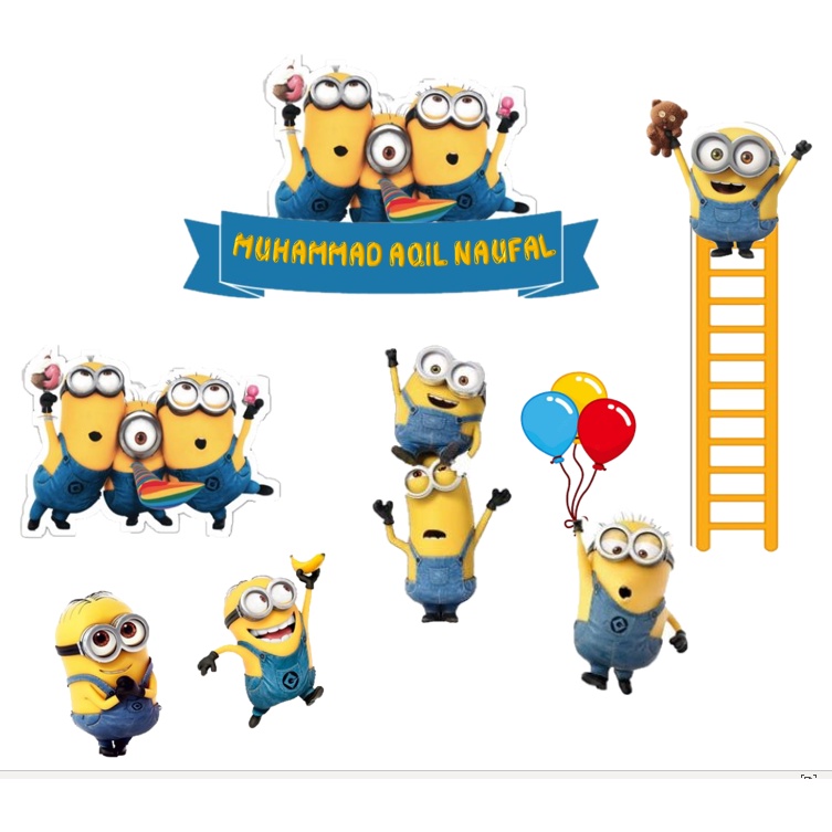 minions topper cake 5inch | Shopee Malaysia