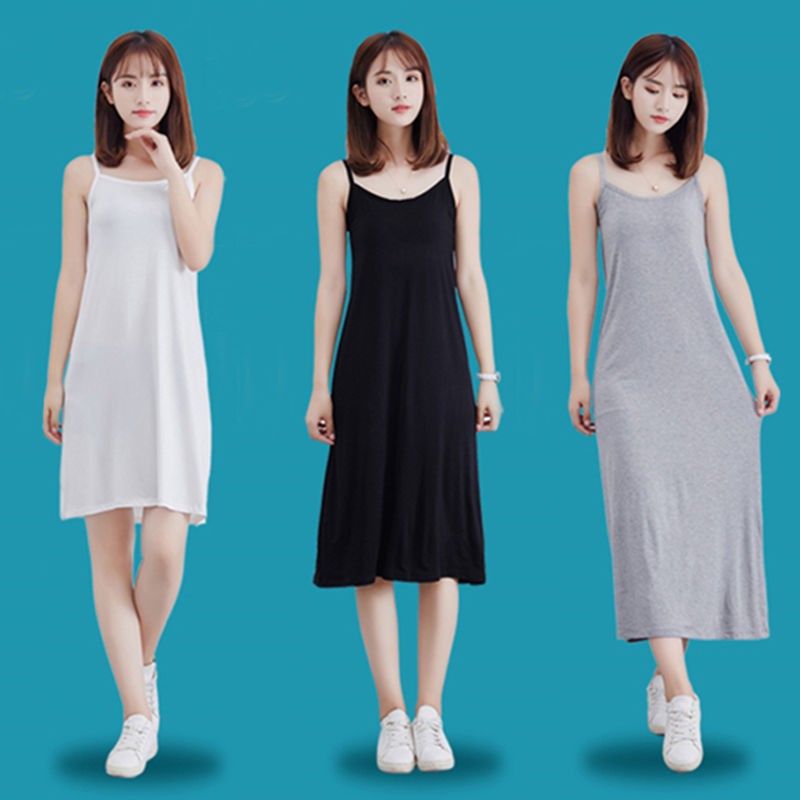 【Fast Delivery】Lacychamberfashion Sling Dress Women's Inner Dress ...