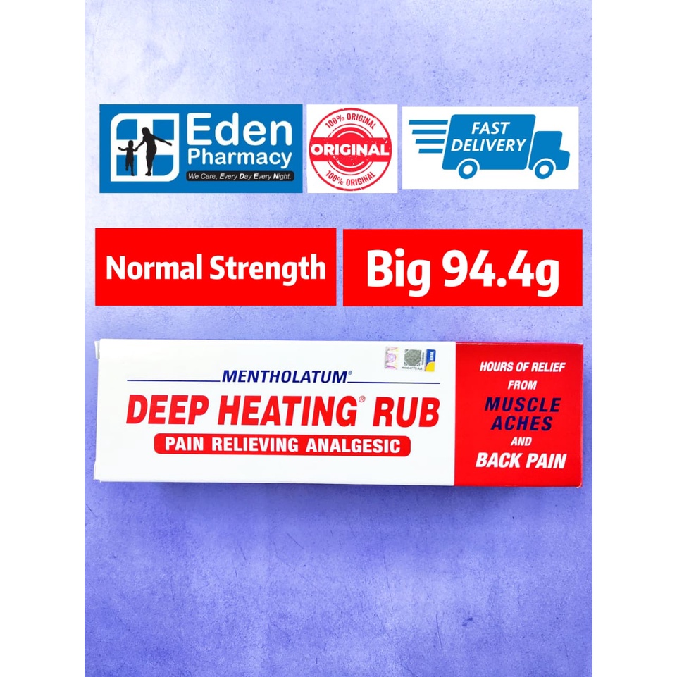 Mentholatum Deep Heating Rub Normal Strength ( Big 94.4g ) | Shopee ...