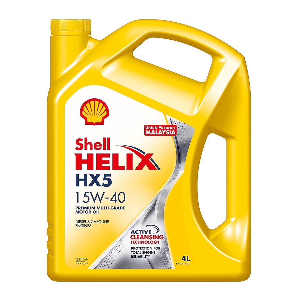 Shell Helix HX5 15W-40 engine oil (4 liter) | Shopee Malaysia
