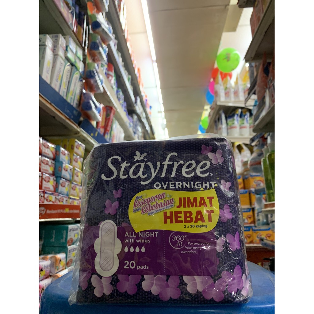 StayFree Overnight All Night with Wings (2 x 20 pads)j/x | Shopee Malaysia
