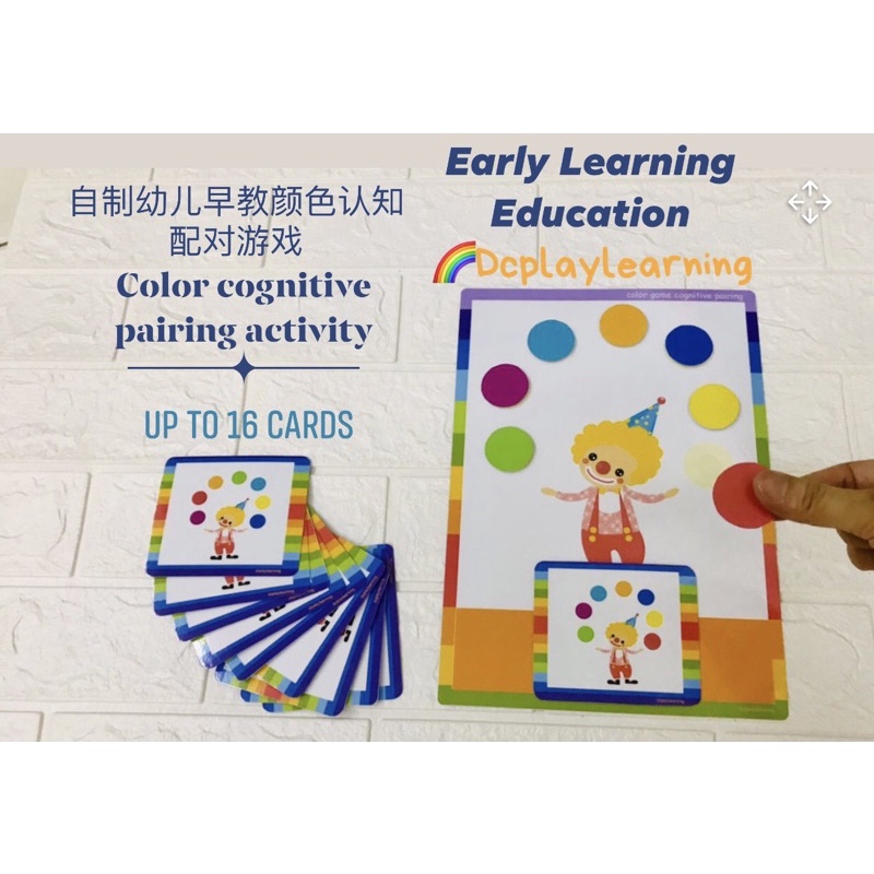 Premium Quality Busy Book | Color Cognitive Pairing Activity | Children ...