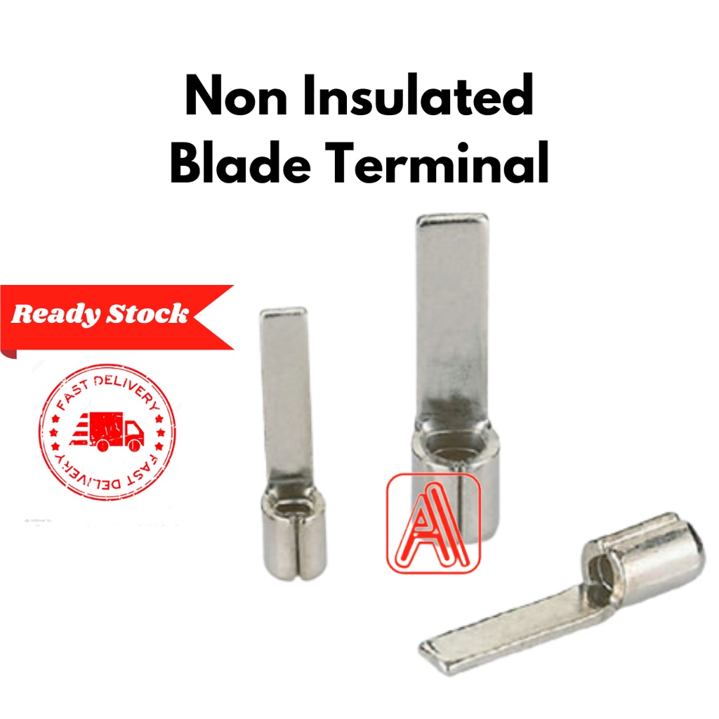 1.5MM/2.0MMM/4MM (100PCS) Non Insulated Blade terminal / Flat Pin ...