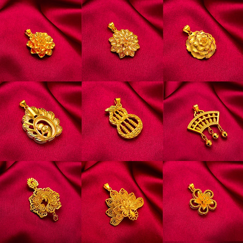 GW Jewellery Fashion Accessories Emas 916 Gold Bangkok 24K Gourd Water ...