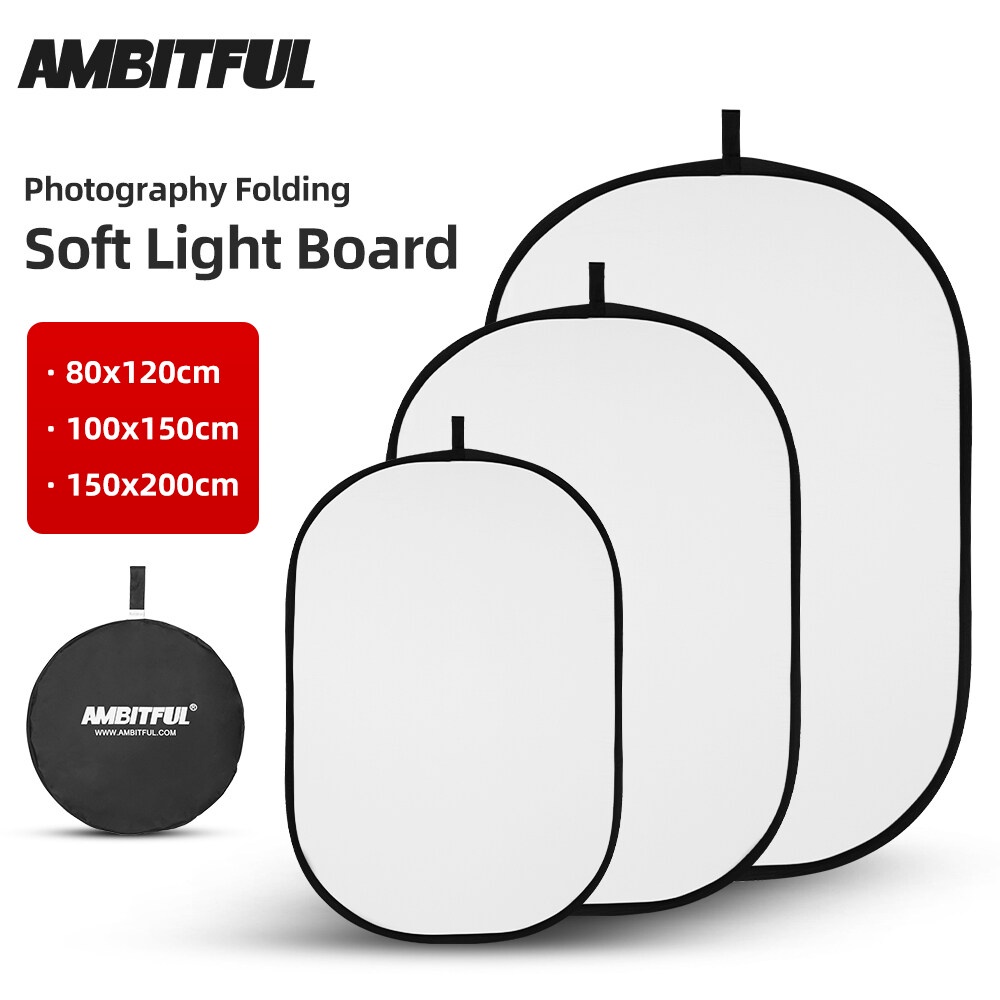 AMBITFUL 80x120cm / 100x150cm / 150 x 200cm Portable oval softlight ...