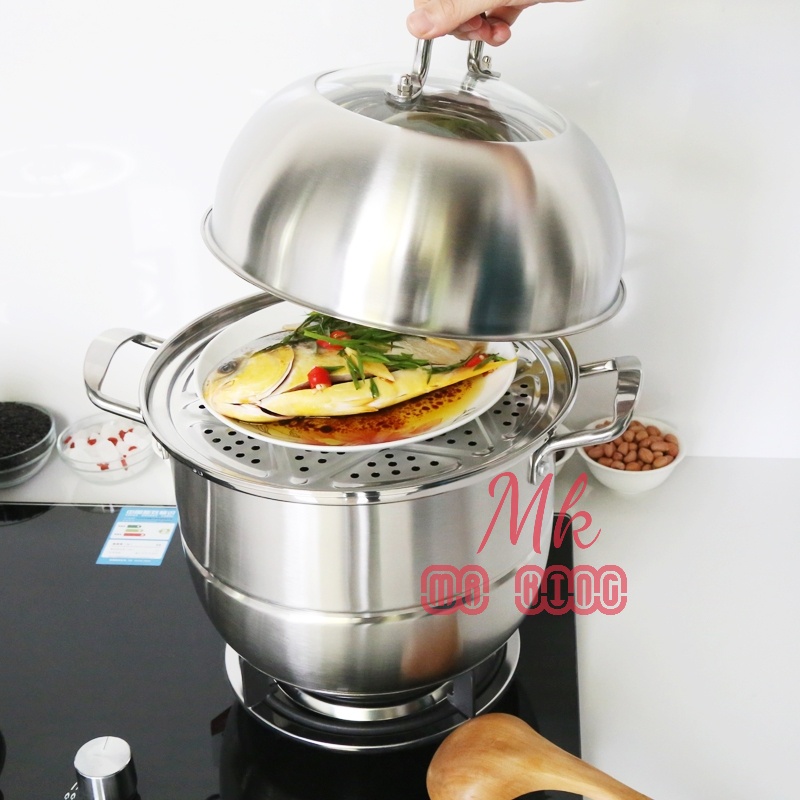 SUS 304 2 Layer and 3 Layer /2 and~ 3 tiers Steamer /Steam Pot /Cooking ...