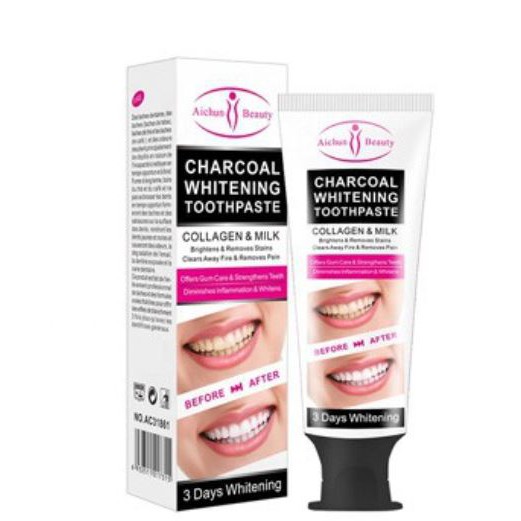 💥ORIGINAL💥AICHUN BEAUTY Charcoal 3 DAY Whitening Toothpaste Collagen ...