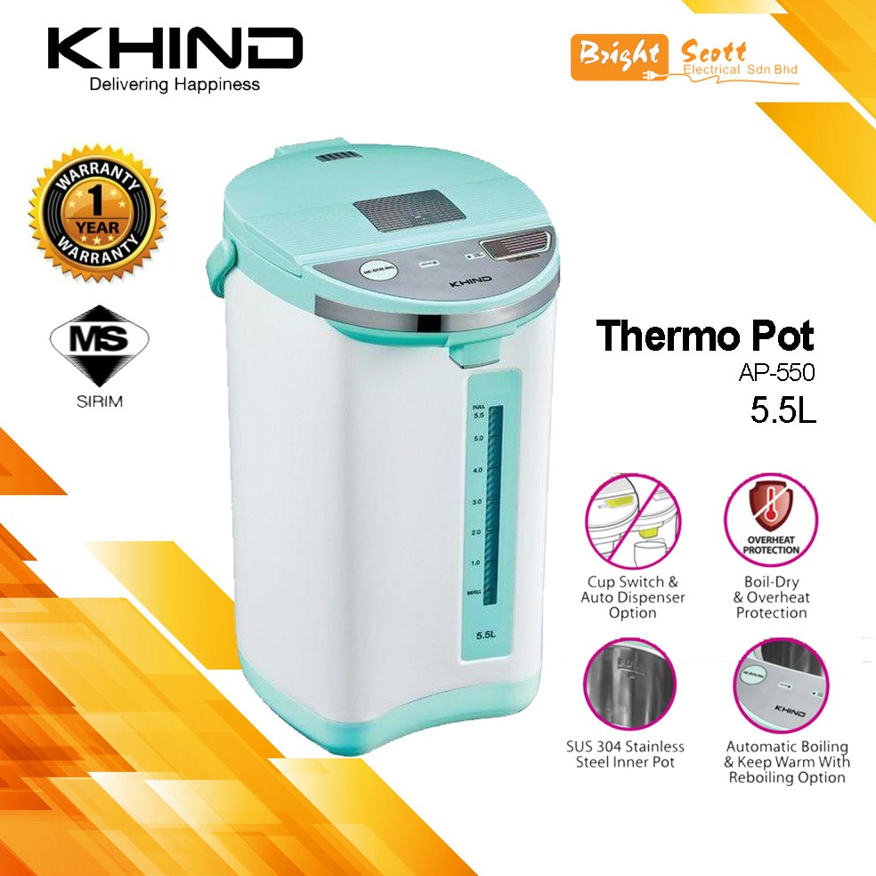 Khind AP 550 Thermo Pot (5.5L) | Shopee Malaysia