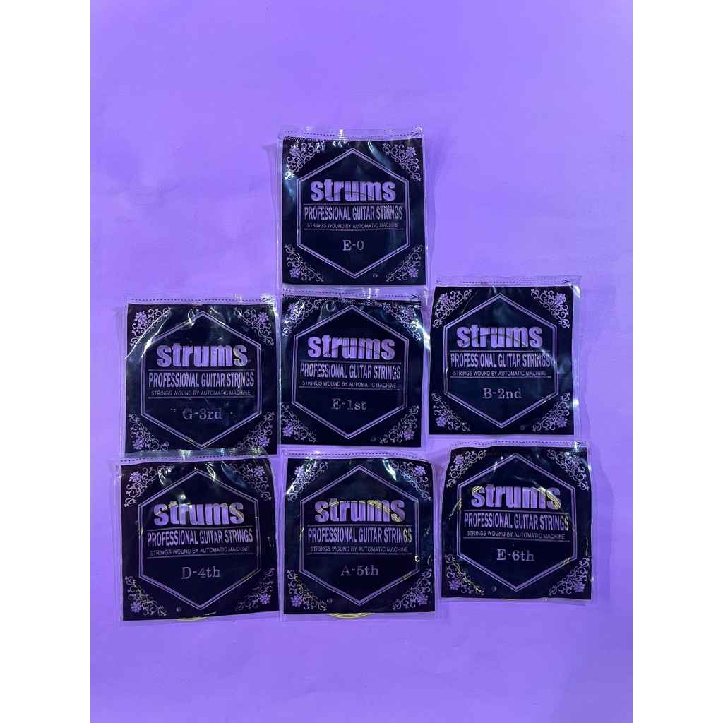 Individual Acoustic/Electric Guitar Strums 1st to 6th String ( 10 ...