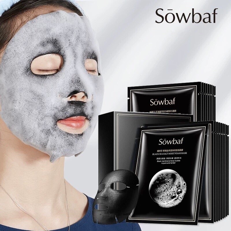 Black Sea Salt deep pùfiying detoxifying foaming mask | Shopee Malaysia
