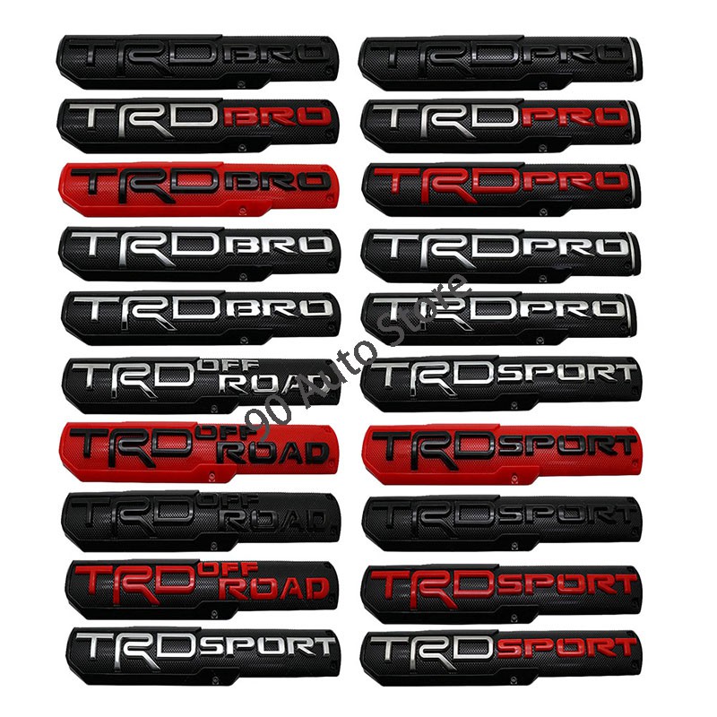Modified TRD BRO PRO TRD OFF ROAD TRD Sport 3D ABS Car Side Sticker for ...