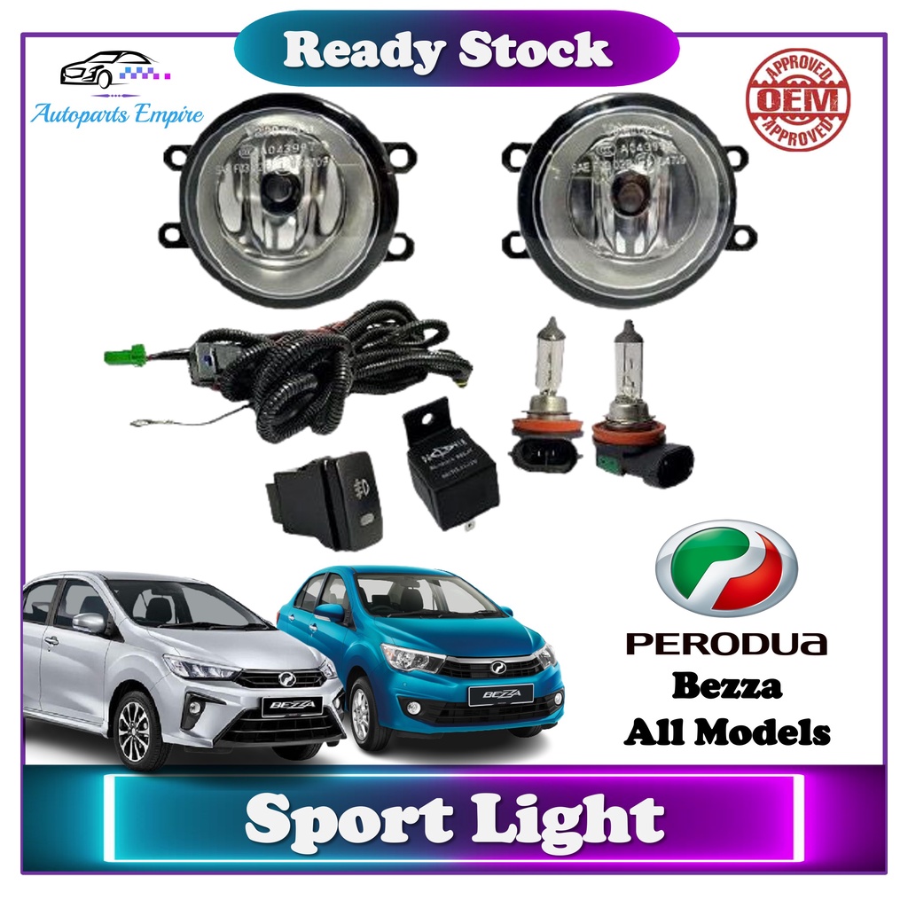 Perodua Bezza 】 Fog Lamp / Spotlight / Lampu kabus ( All Models / 2016 ...
