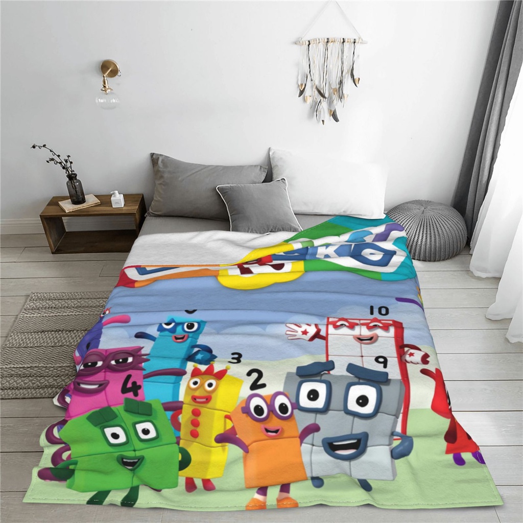 Selimut Numberblocks Flannel Ultra-Soft Micro Fleece Blanket for Bed ...
