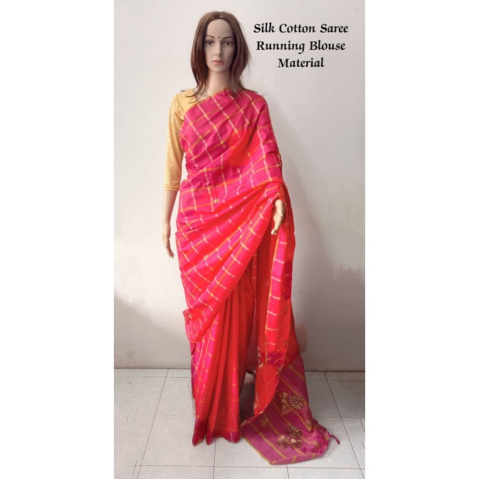 READY STOCK/ Art Silk Saree / Silk Material / Sari / Indian Clothing ...
