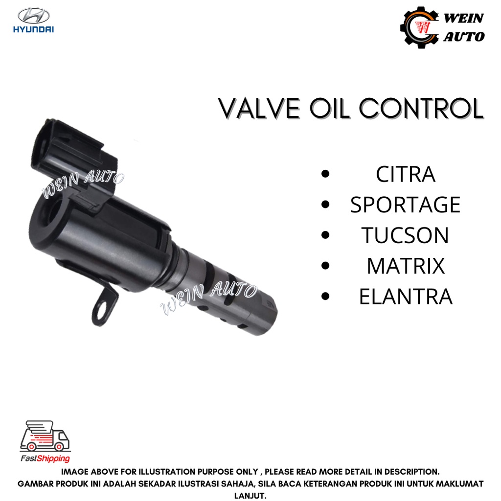 HYUNDAI GENUINE PART VALVE OIL CONTROL NAZA CITRA, KIA SPORTAGE, TUCSON ...