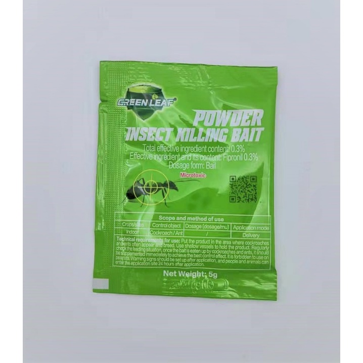 Green Leaf Powder Insect & Cockroach Killing Bait 5g 100%Authentic ...