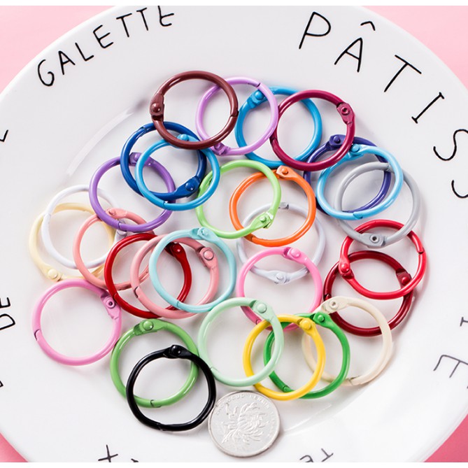 Card Ring Paper Book Rings Binding Ring Binder Ring Key Ring 30mm - 1 ...