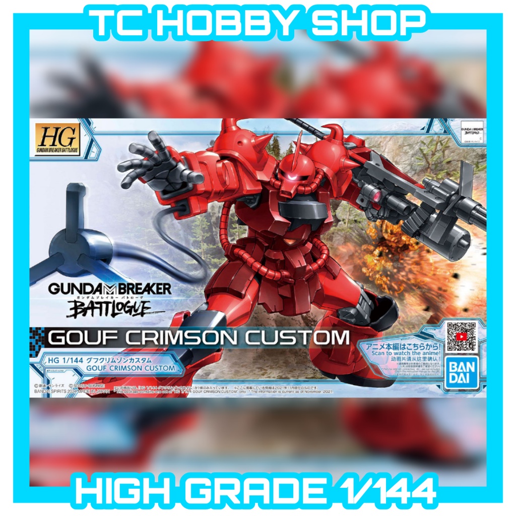(Ready Stock) Bandai HGGBB HG 1/144 Gouf Crimson Custom Mobile Suit ...